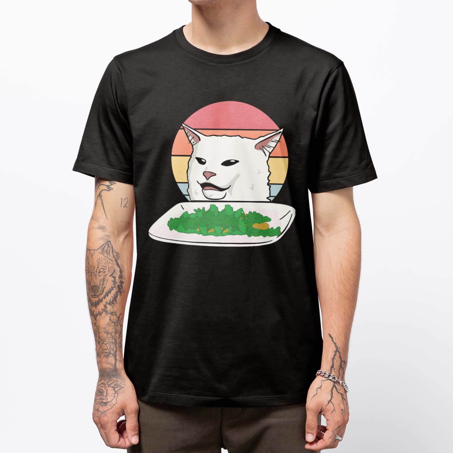 Playera Gato Cenando Meme – Bad Robot